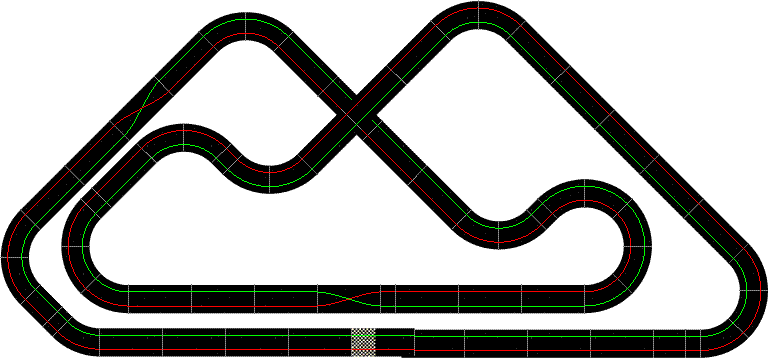 2 Scalextric Layout Designs. Both Similar With Minor Variations ...
