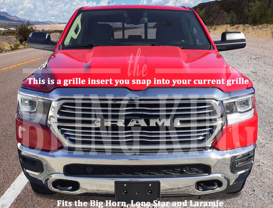 2019-2021 Dodge Ram chrome grille insert grill overlay trim | eBay