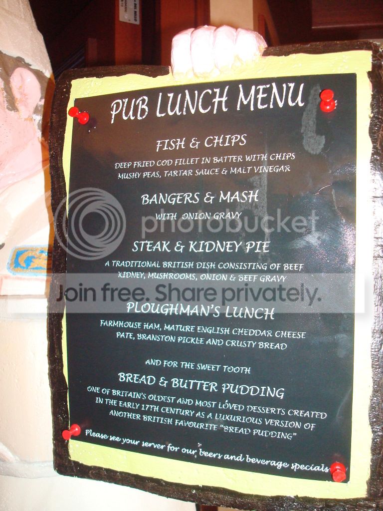 Pub Grub - Princess Cruises - Cruise Critic Community